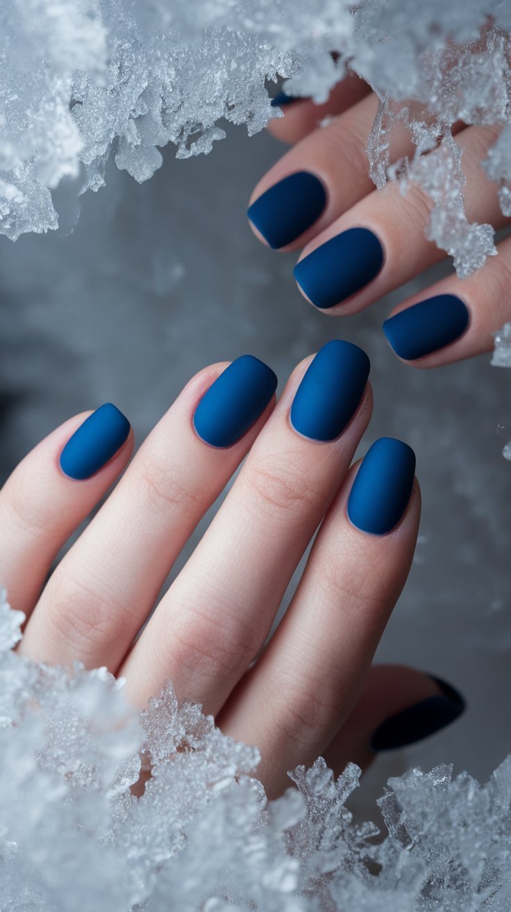21 Winter Blue Nail Ideas That’ll Make You Forget About Basic Manicures ...